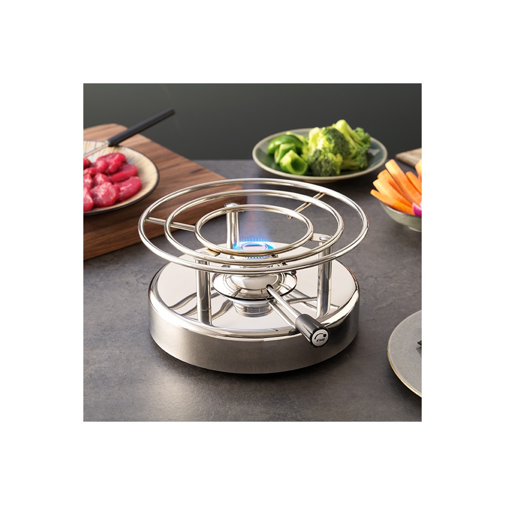 RÉCHAUD LONGFIRE GAZ INOX KISAG